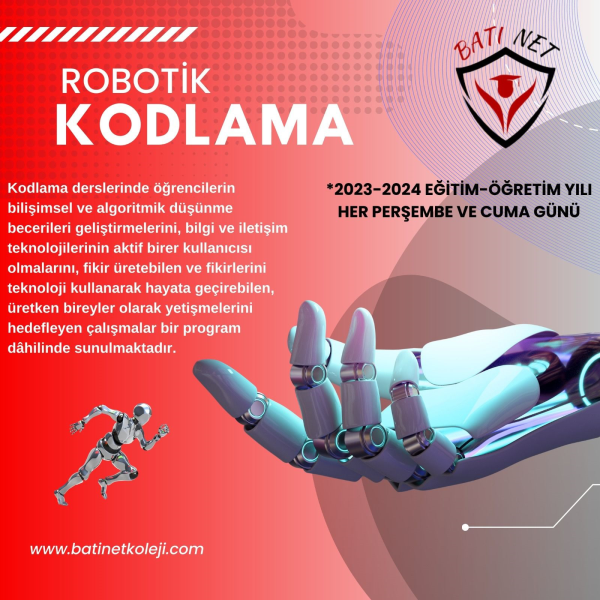 Robotik Kodlama Derslerimiz Her Perşembe ve Cuma | Batınet Koleji
